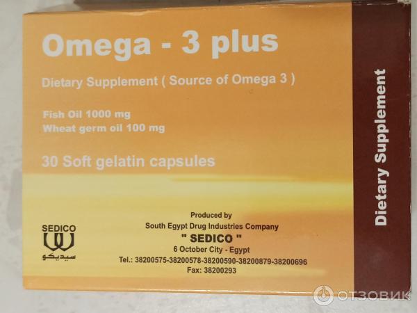 Отзыв о Витамины Sedico "Omega-3 plus" | Египетский вариант омеги-3 ...