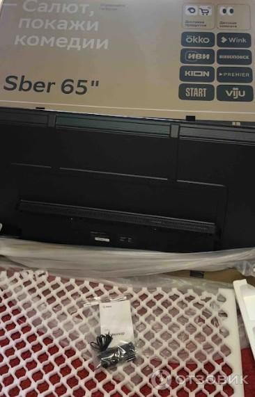 Отзыв о Телевизор LED Sber SDX-65U4124B | Цена на Sber более доступная, чем для других 65-дюймовых.