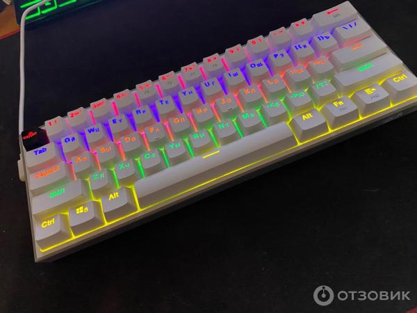 Отзыв о Механическая клавиатура Reddragon FIZZ RAINBOW K617-R ...