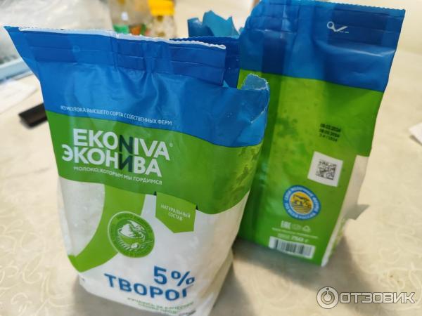 Отзыв о Творог ЭкоНива рассыпчатый 5% 750 гр | Запах ацетона и лака для ...
