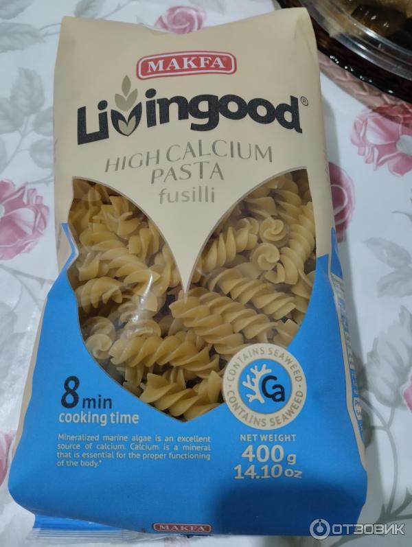 Отзыв о Макароны Makfa Livingood Hight Calcium Pasta | Специфический вкус.