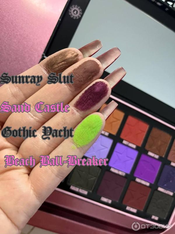 Отзыв о Палетка теней Jeffree Star Gothic Beach | Эта палетка ...