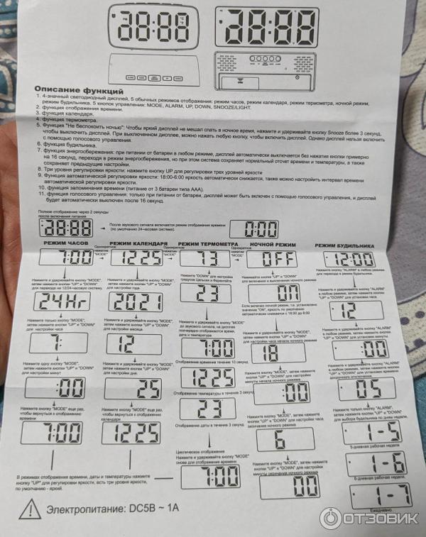 Отзыв о Светодиодные часы Космос X0712L | Не плохо, но не без минусов!