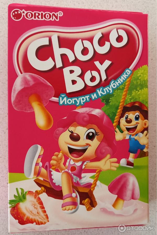 Отзыв о Печенье Orion Choko Boy "Йогурт и клубника" | Очень вкусные ...