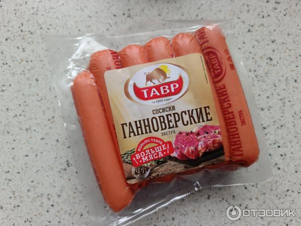 Отзыв о Сосиски Тавр "Ганноверские" Экстра | Гадкие рыхлые сосиски, но ...