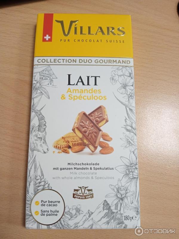 Отзыв о Шоколад Villars | Образцовый шоколад