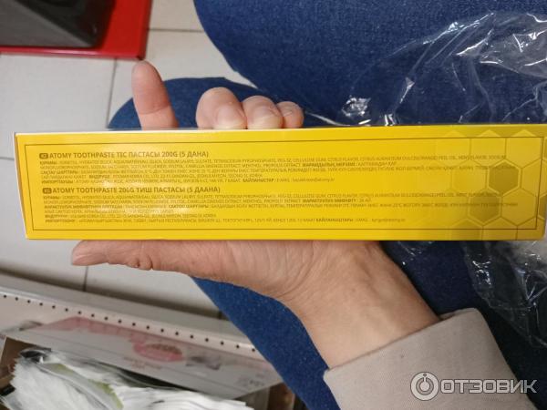 Отзыв о Корейская зубная паста с прополисом Atomy | Шикарная зубная паста.