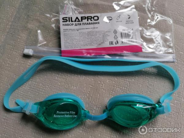 Отзыв о Набор для плавания Silapro | Симпатичный набор, но очки ...