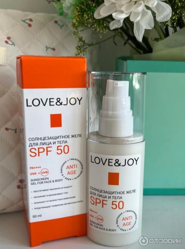 Отзыв о Солнцезащитное желе для лица и тела LOVE&JOY SPF50+ | Надёжная ...