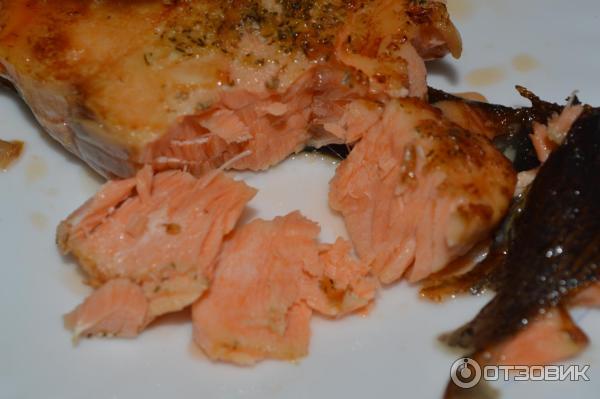 Отзыв о Форель стейк в сливочном соусе с травами ВкусВилл замороженный ...