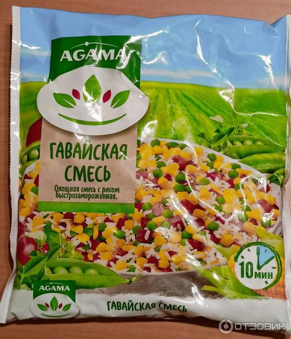 Отзыв о Овощная смесь с рисом быстрозамороженная Agama "Гавайская смесь ...