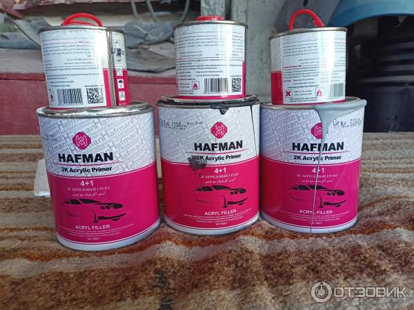Отзыв о Грунт акриловый Hafman 4+1 | Иранский Реофлекс, только еще хуже.