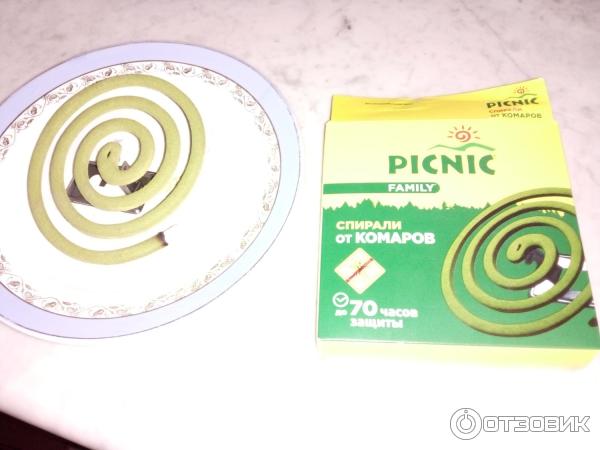 Отзыв о Спирали от комаров Picnic family | Отпугивают комаров как дым ...