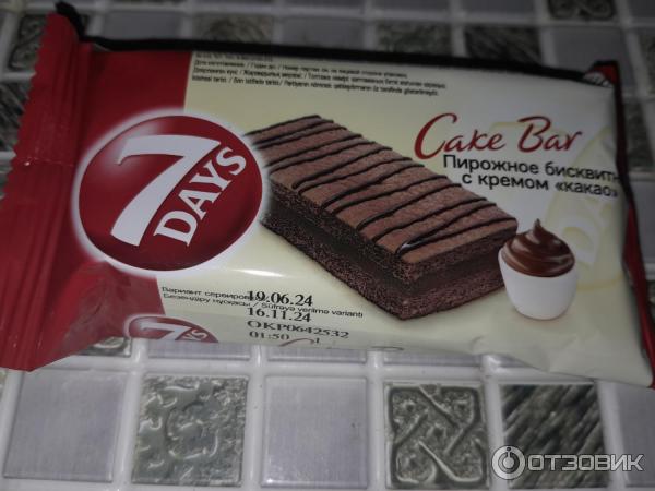 Отзыв о Бисквитное пирожное 7 days Cake bar | Очень вкусно и красиво ...