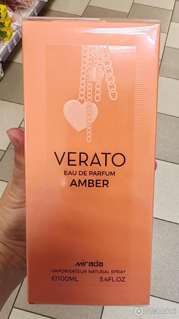 Отзыв о Парфюмерная вода Mirada Verato Amber | Хорош, но не лучший в ...