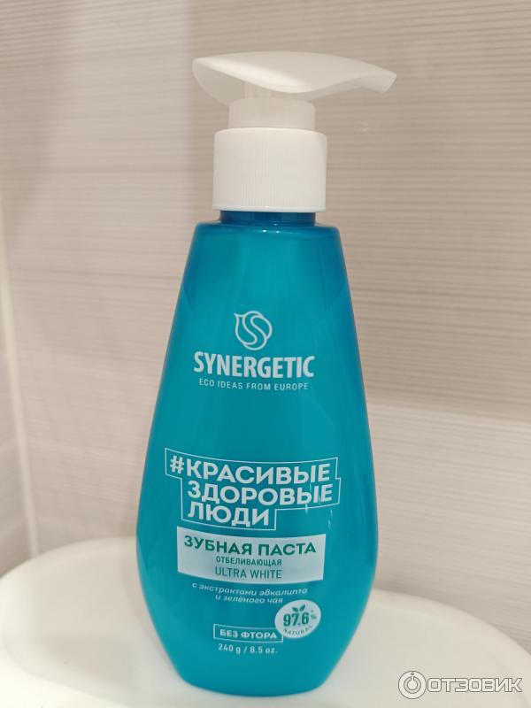 Отзыв о Зубная паста с дозатором Synergetic Ultra White | Хорошая паста, которая подарит ...