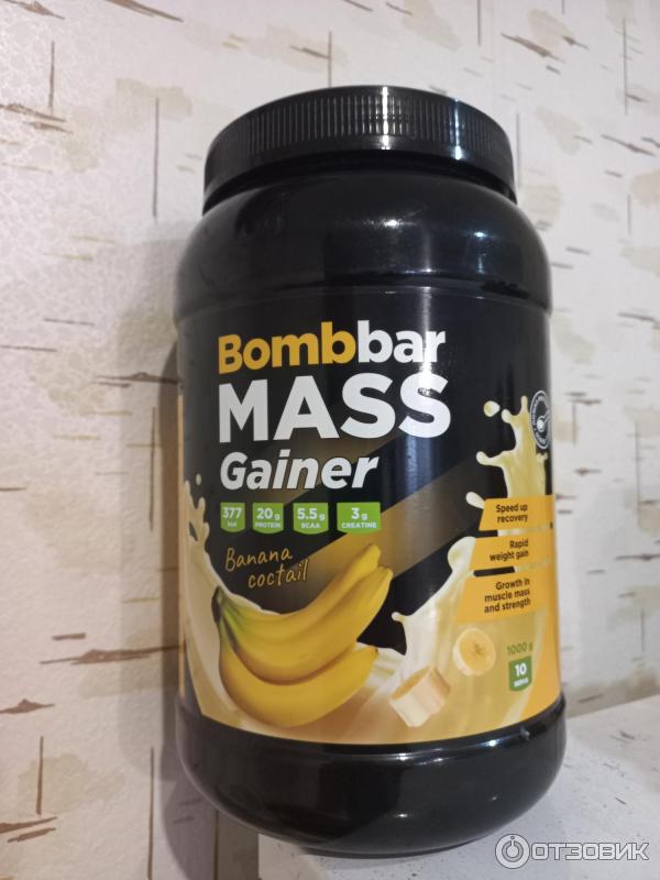 Отзыв о Гейнер Bombbar Mass Gainer Банановый коктейль | Быстрый и ...