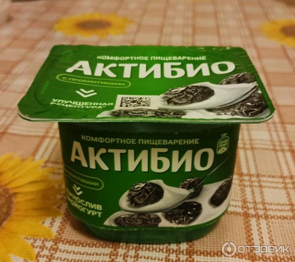 Отзыв о Биойогурт Актибио "Чернослив" питьевой с пробиотиками ...