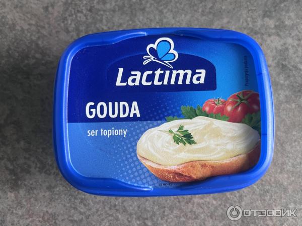 Отзыв о Сыр плавленый Lactima "Гауда" | вкус гауды, нежный и приятный
