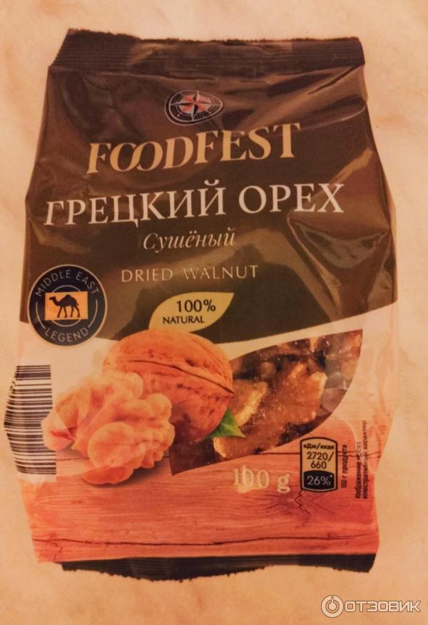 Отзыв о Грецкий орех сушеный Foodfest Пища для мозга