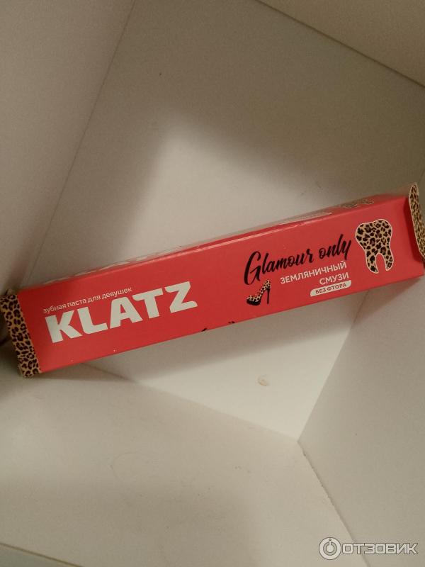 Отзыв о Зубная паста Klatz "Земляничный смузи" | Приятная, но не лучшая.