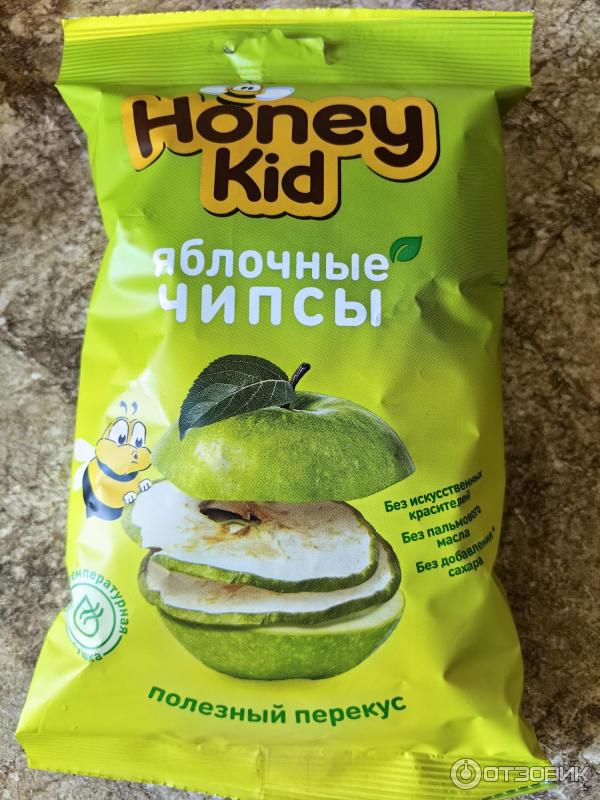 Отзыв о Яблочные чипсы Honey Kid | Ну что это? Только раздразнить аппетит.