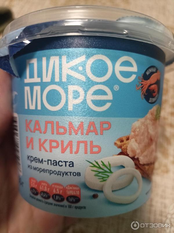 Отзыв о Крем-паста из морепродуктов Дикое море "Кальмар и криль" | Для ...