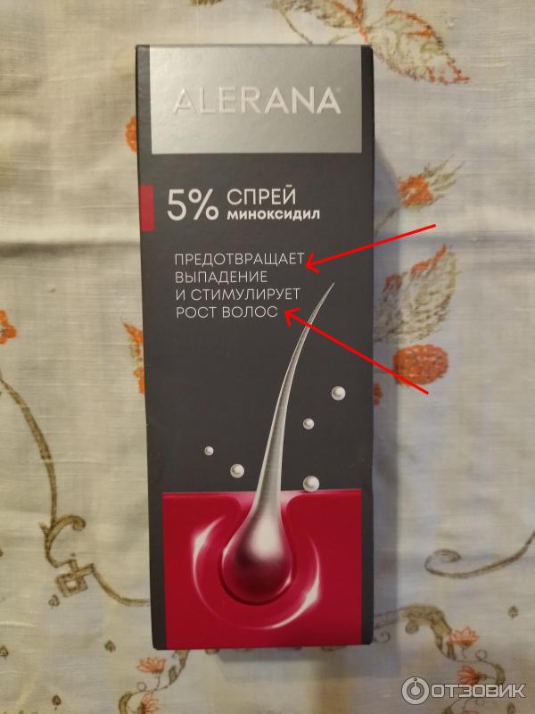Отзыв о Спрей Алерана против выпадения волос 5% | Денег потрачено от 15 ...
