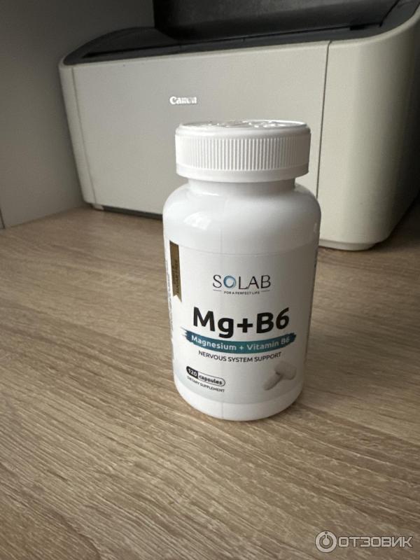 Отзыв о Добавка Solab Mg+B6 | Успокаивает, побочки не возникло
