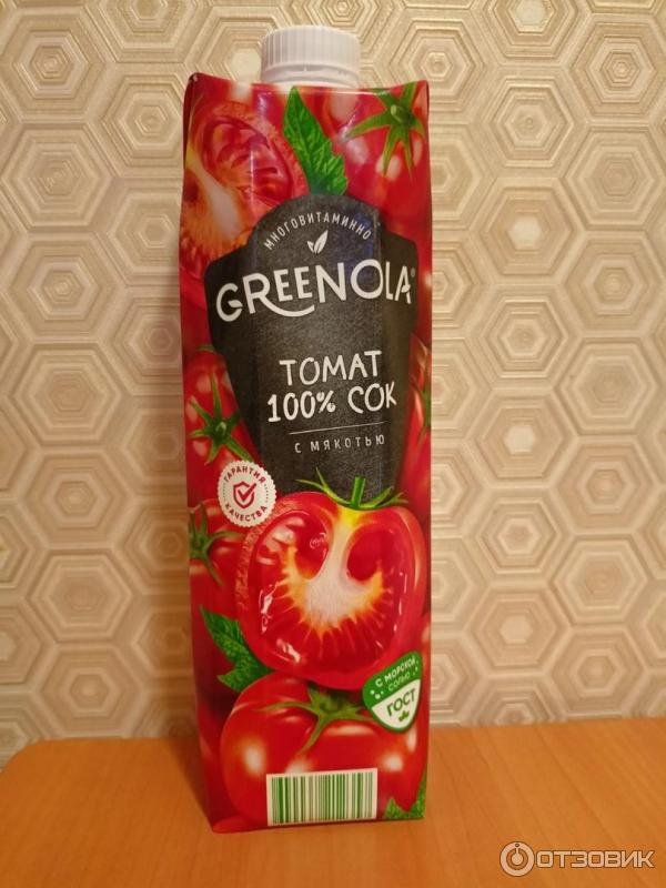 Отзыв о Сок томатный Greenola | В целом понравился