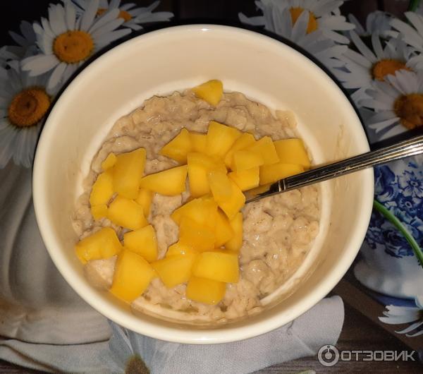 Отзыв о Овсяная каша без варки Mollis с клубникой | С манго было вкусно))