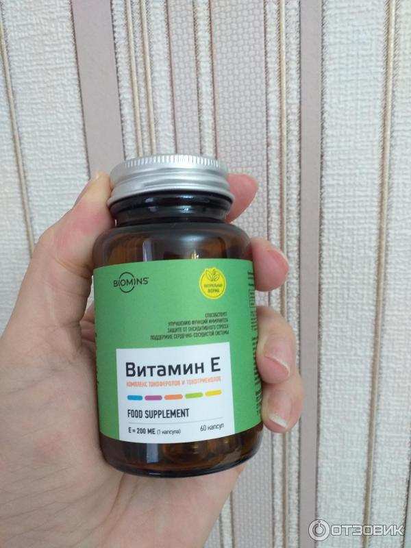 Отзыв о БАД Biomins Витамин Е | Витамин красоты и поддержка иммунитета.