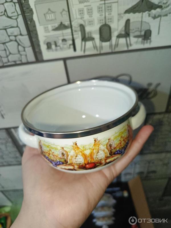 Отзыв о Набор эмалированных кастрюль Kelli Kl-4452 | Миленький и маленький набор.