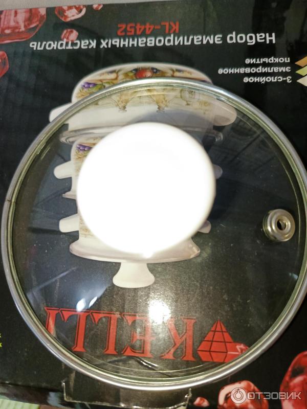 Отзыв о Набор эмалированных кастрюль Kelli Kl-4452 | Миленький и маленький набор.