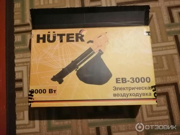 Отзыв о Электрическая воздуходувка Huter EB-3000 | Воздуходувка в целом слабая, один режим ...