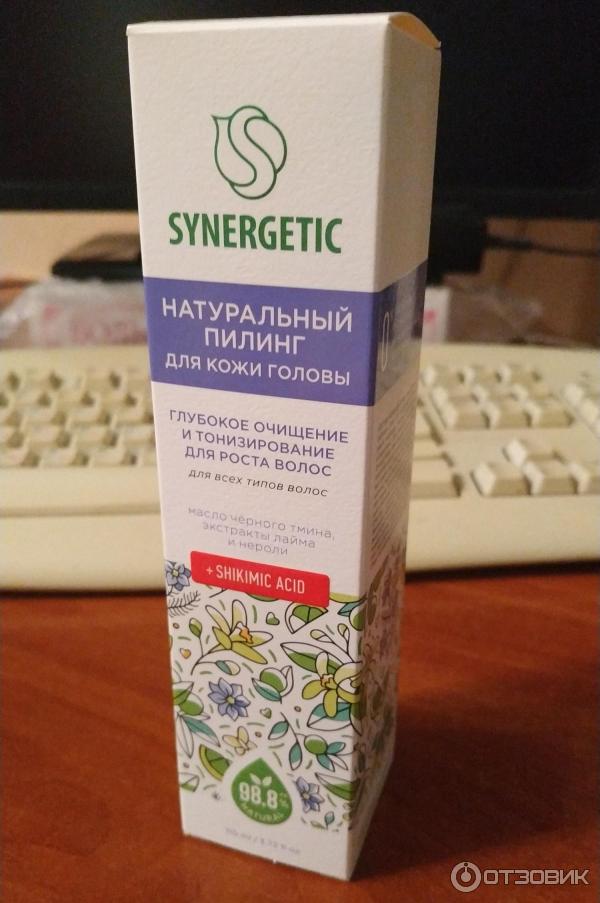 Отзыв о Натуральный пилинг для кожи головы Synergetic | Эффект есть, но ...