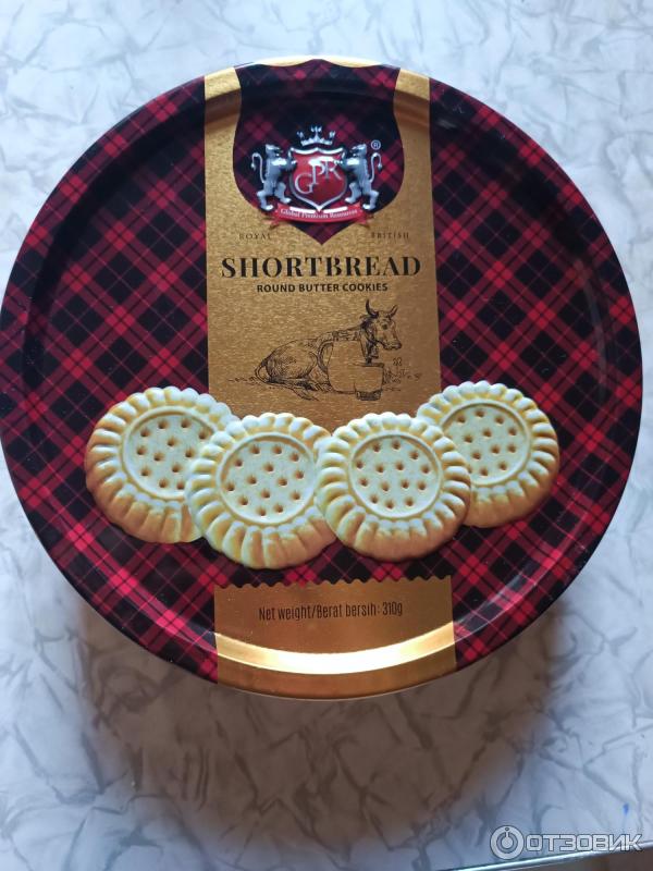Отзыв о Печенье Royal British Shortbread | Приятный вкус, не сладкое.