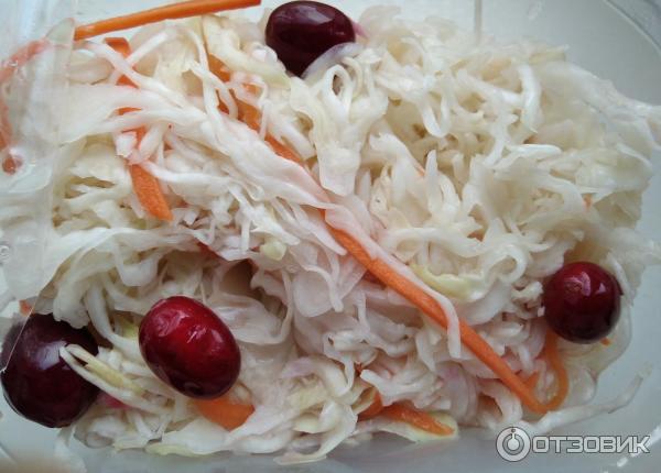 Отзыв о Капуста квашеная с морковью Зеленая линия | Бывало и вкуснее...