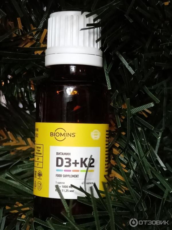 Отзыв о БАД Biomins D3 + K2 | Капельки солнца от Biomins помогают быть ...