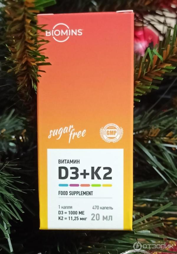Отзыв о БАД Biomins D3 + K2 | Капельки солнца от Biomins помогают быть ...